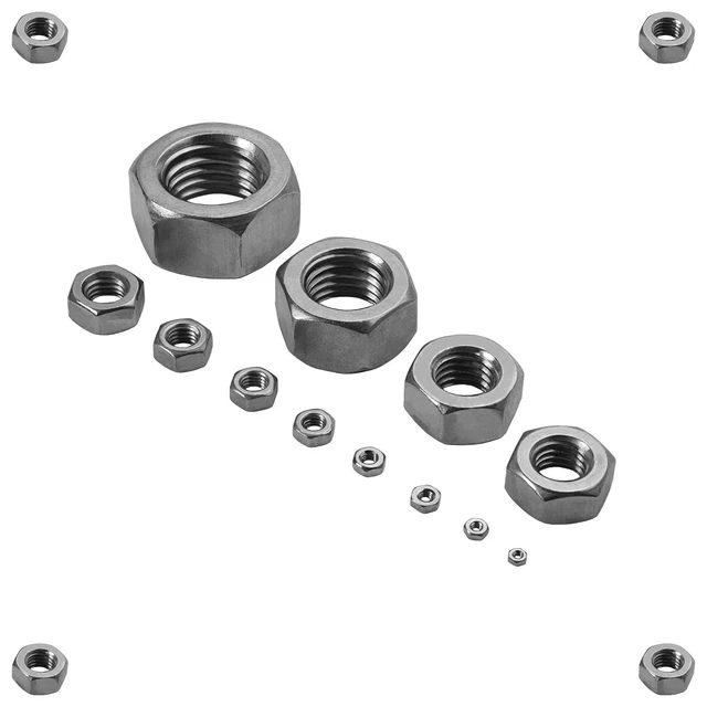 EDELSTAHL SECHSKANTMUTTERN DIN 934 rostfrei A2 VA V2A von M 1,6 bis M 24 EUR 5,16 - PicClick DE