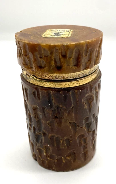 VINTAGE 1960S ITALIAN Erica Alabaster Mid Century Cylinder Cigarette ...