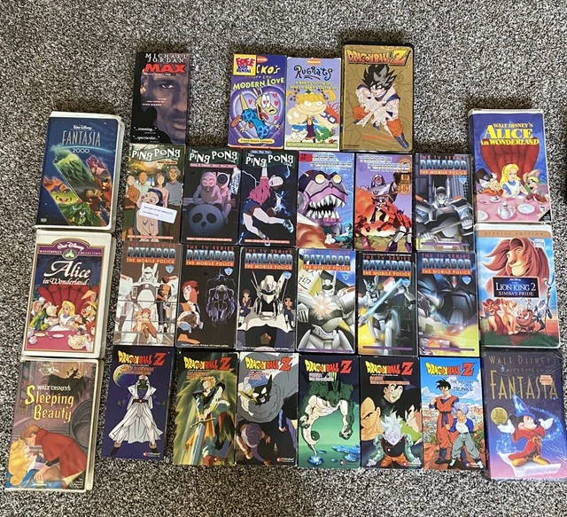 VHS LOT ANIME, Disney, Dragonball, Nickelodeon, Transformers, Patlabor ...