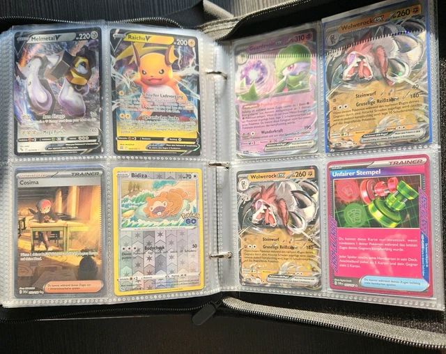POKEMON SAMMLUNG KONVOLUT Binder 420+ Sammelkarten V VMAX VSTAR EX FULL ...