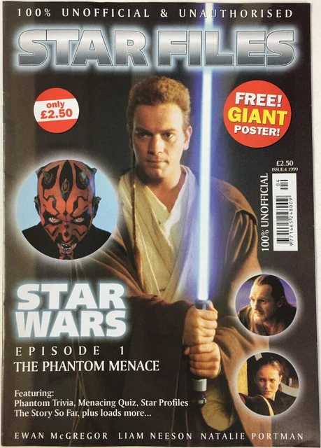 STAR FILES ISSUE 4 Star Wars Phantom Menace Ltd. Souvenir Magazine ...