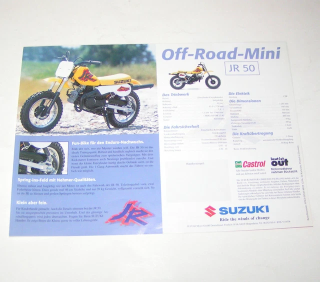 PROSPECTUS/BROCHURE SUZUKI JR 50/DS 80 - Edition 1996 $8.08 - PicClick AU