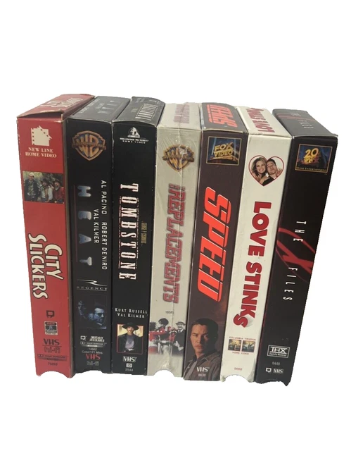 7 VHS TAPES Mixed Genres of Action Adventure Drama Romance Comedy Movie ...