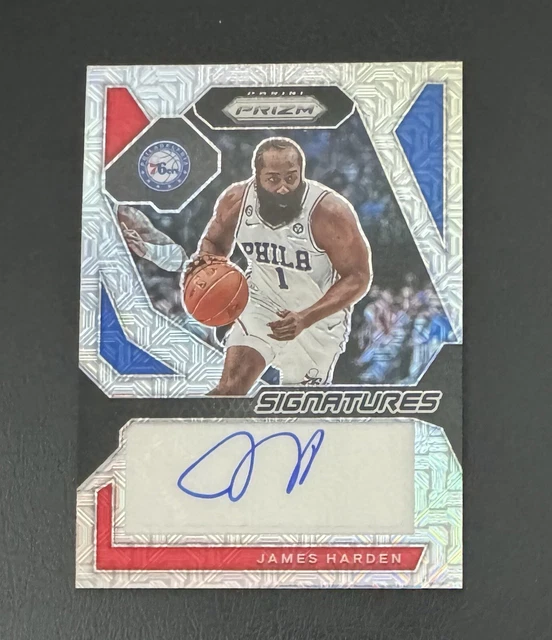 2023-24 PRIZM JAMES Harden Mojo Prizm Signatures Autograph Auto #10/25 ...