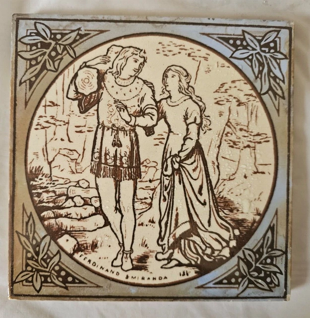 MINTON ANTIQUE FIGURATIVE Shakespeare Design 6 Inch Tile B £64.00 ...