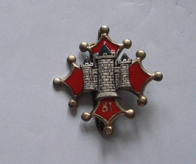 INSIGNE : 81ÈME REGIMENT D'INFANTERIE - EUR 4,00 - PicClick FR
