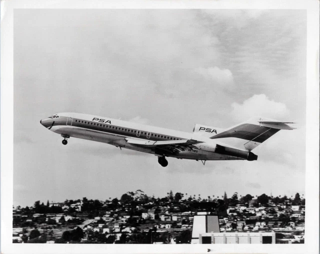 PSA PACIFIC SOUTHWEST Airlines Boeing 727 N974Ps Vintage Photo Airline ...
