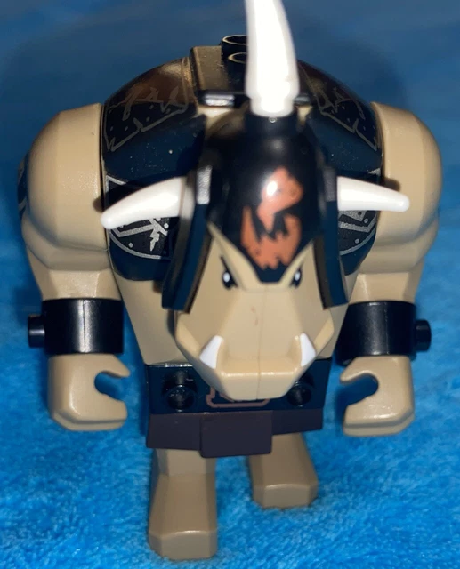 LEGO FANTASY ERA Troll Minifigure Big Fig Dark Tan avec armure noire ...
