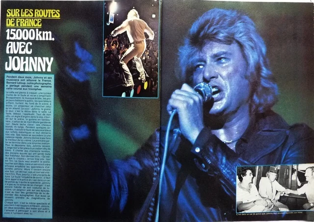 JOHNNY HALLYDAY EN tournée = COUPURE DE PRESSE 4 PAGES 1979 / CLIPPING ...