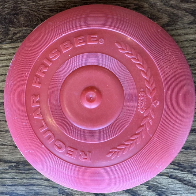 VINTAGE 1966 WHAM-O Regular Frisbee Flying Disc Red Retro Disc Golf 8.5 ...