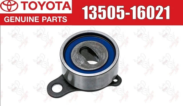 TOYOTA GENUINE 4AGE 20V Silver Top Timing Belt Tensioner Pulley 13505 ...