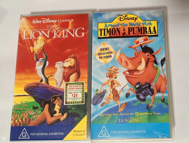 WALT DISNEY CLASSICS The Lion King And Timon And Pumbaa VHS Video Tapes ...
