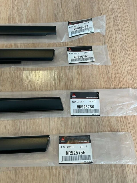 MITSUBISHI LANCER EVOLUTION Evo 7/8/9 CT9A Door Belt Molding Front Rear ...