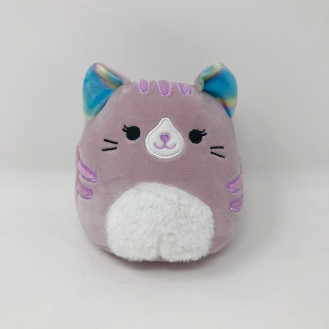 SQUISHMALLOW 5& LAURA THE PINK TABBY CAT Plush Toy Stuffed Animal NWOT ...