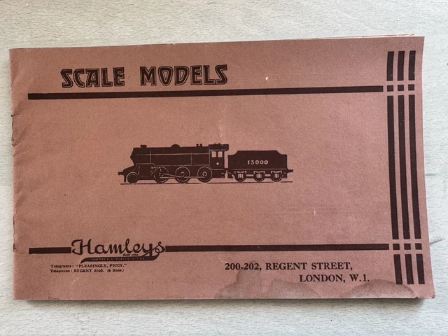 VINTAGE HAMLEYS MODEL Railway Steam Train Catalogue Brochure Bassett ...