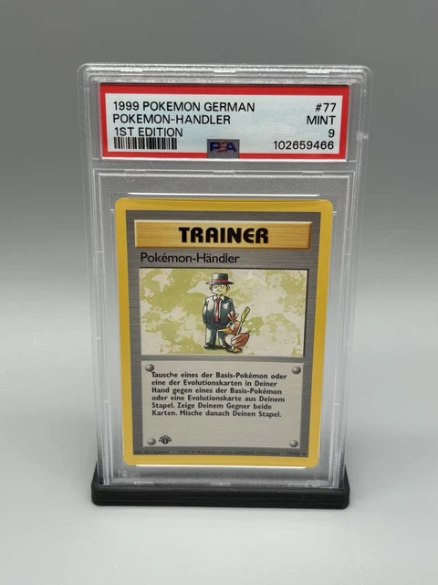 1999 POKÉMON TCG GERMAN POKEMON-HANDLER 1ST EDITION #77 PSA9 EUR 8,50 ...