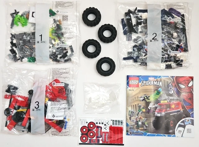 LEGO SUPER HEROES Spider-Man's Monster Truck vs. Mysterio 76174 New Set ...