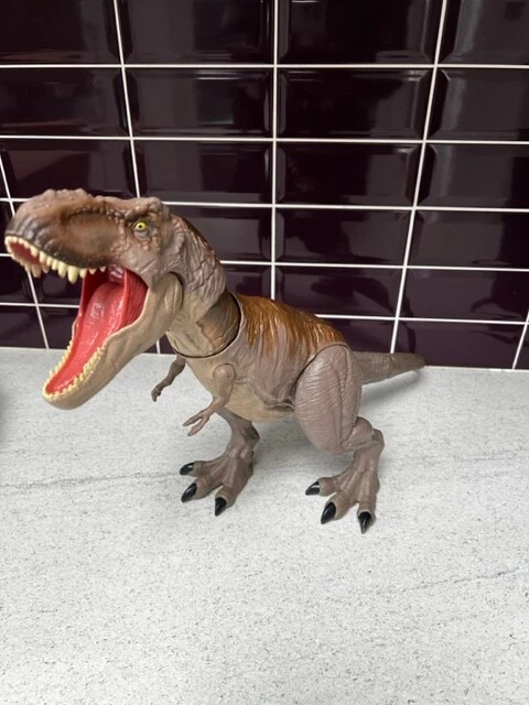 JURASSIC WORLD DINO Rival large T-Rex Bite 'N Fight 16" length Figure ...