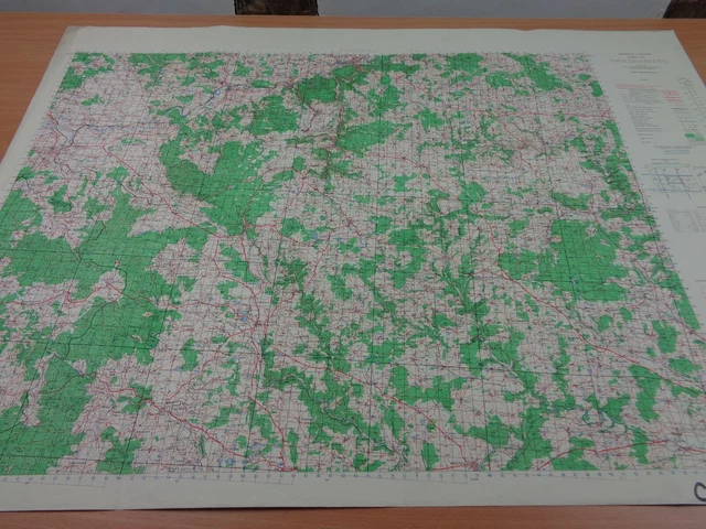 WW2 US ARMY map of GERMANY & CZECHOSLOVAKIA entitled "TIRSCHENREUTH ...