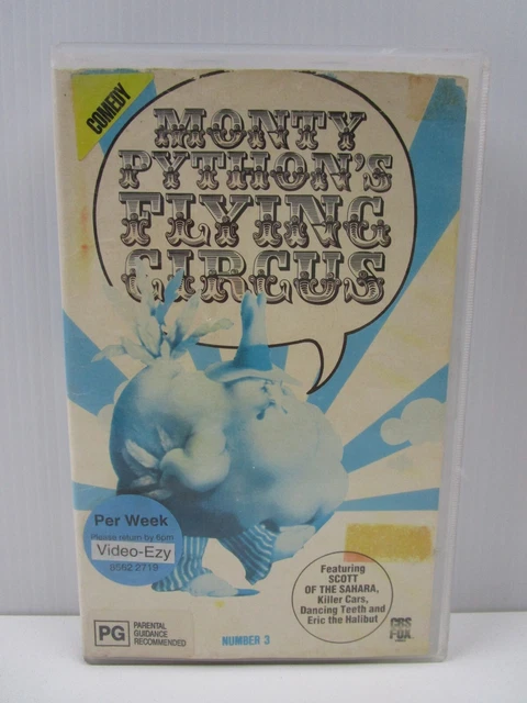 MONTY PYTHON'S FLYING Circus, John Cleese, VHS Tape, Video, Movie, PG ...
