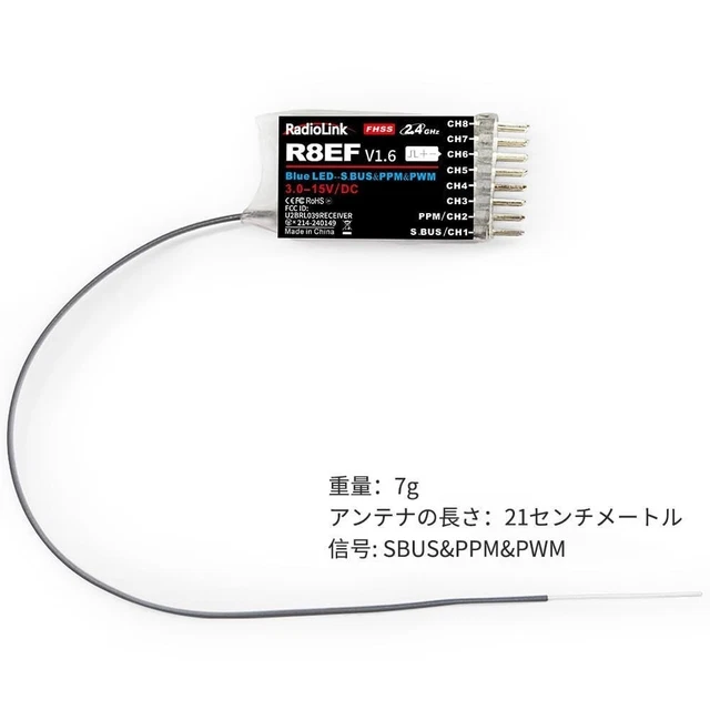 SPECIAL OFFER 8-CHANNEL SBUS/PPM/PWM Receiver with Voltage Telemetry ...