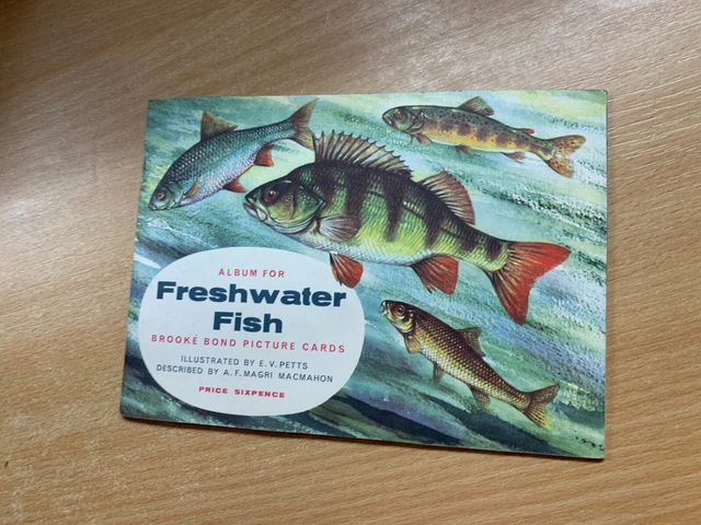 VINTAGE BROOKE BOND Freshwater Fish Album Book *Incomplete* (P2) £4.99 ...
