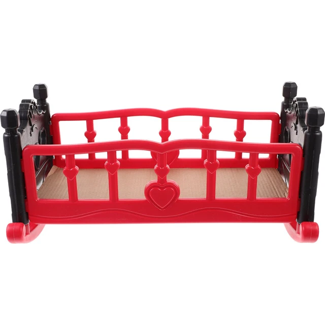 LIT DE POUPÉE modèle poupée berceau jouet girls jouant house lits meubles EUR 16,55 - PicClick FR