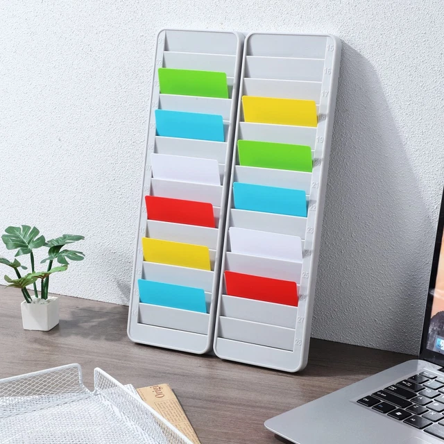 CARD HOLDER OFFICE Id Storage Rack Access Racks Greeting Organizer £25. ...