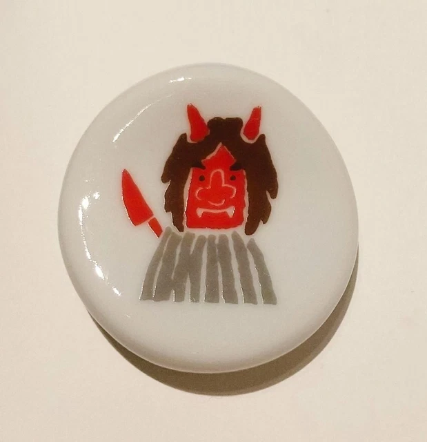 CHOPSTICK REST SARUTAHIKO Tengu Ceramic Paper weight Heavy stone Akita ...