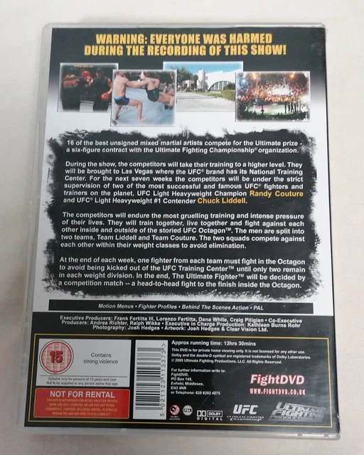 DVD - UFC Uncut Untamed 5-Disc DVD Set The Ultimate Fighter PAL UK ...