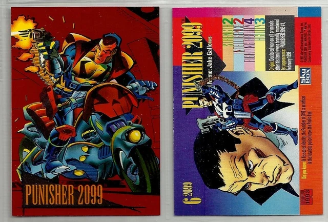 1993 MARVEL UNIVERSE Series 4 (SkyBox) 2099 RED FOIL Chase Card #6 ...