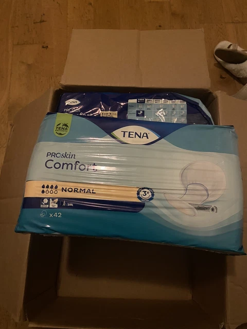 TENA PROSKIN COMFORT NORMAL INCONTINENCE PADS x126. 3 packs of 42. £0. ...