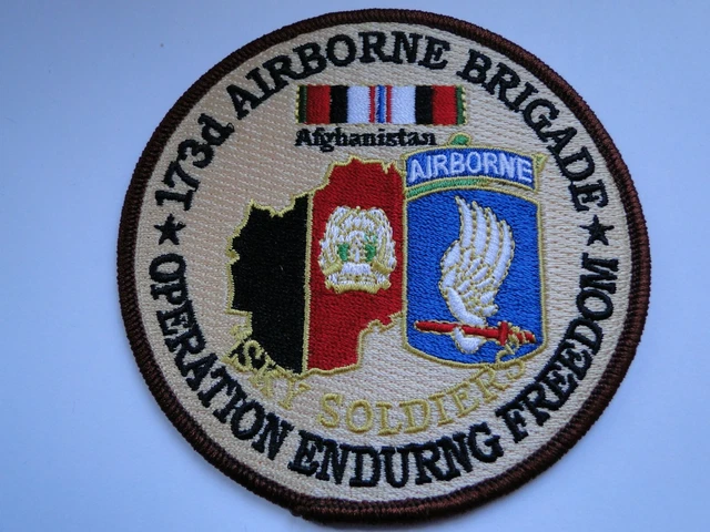 EINSATZAUFNÄHER DER 173D Airborne Brigade Operation Enduring Freedomca ...