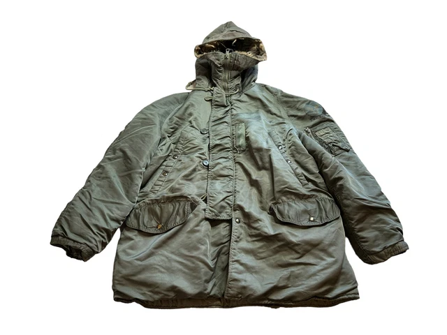 VTG 1950S US Air Force N3B Parka Coat Sz Large Flying Jacket 50s $151. ...
