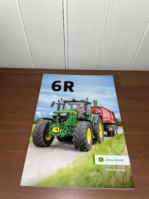 BROCHURE PROSPEKT PROSPECTUS TRACTEUR JOHN DEERE 6R tractor-traktor-fendt-claas EUR 10,50 ...