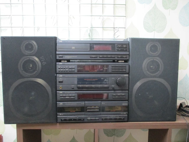 JVC STEREO CASSETTE Player HI-Fi Stacking System DR-E53L With Remote ...