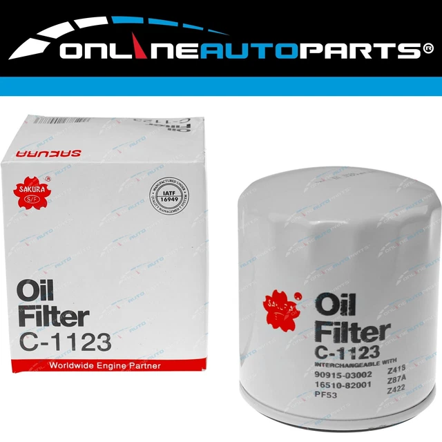 SAKURA ENGINE OIL Filter for Toyota Landcruiser UZJ200R 4.7L V8 2UZ-FE ...