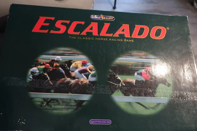 VINTAGE ESCALADO HORSE Racing Game Chad Valley rare set includes docket ...