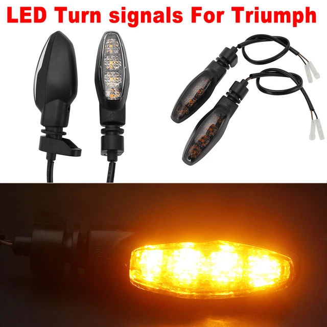 FRONT/REAR LED TURN Signals Light For Triumph Tiger 800 Speed Triple ...