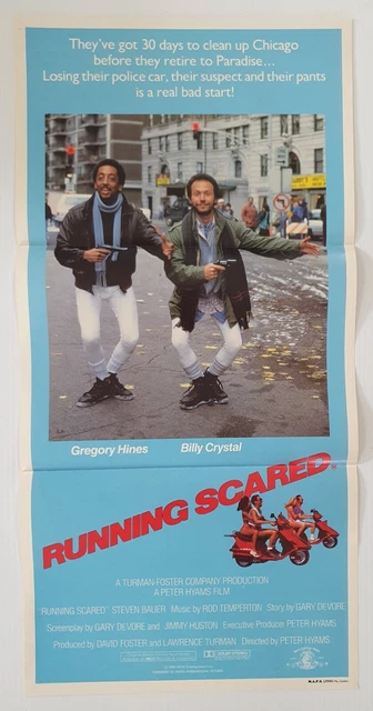RUNNING SCARED GREGORY Hines Billy Crystal 1986 Australian Daybill Cinema Poster EUR 45,23 ...
