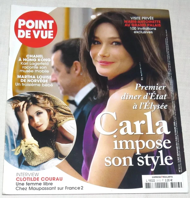 POINT DE VUE N° 3113 25 Mar 2008 Carla impose son style- Karl Lagerfeld ...