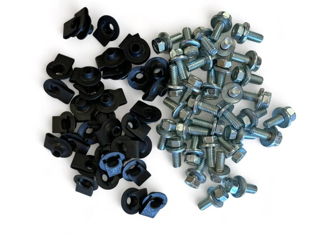 HOLDEN HQ HJ HX HZ Front Panel Bolts & Speed Nuts SET Guard Clips NEW ...