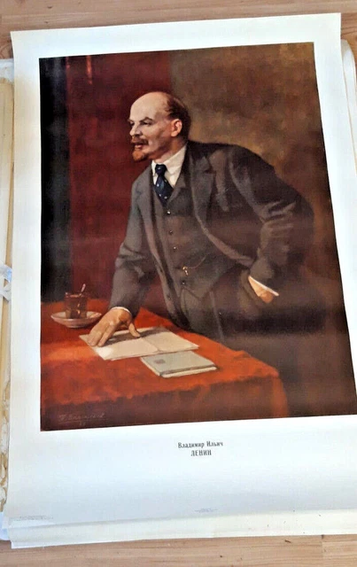 AFFICHE ORIGINALE DE propagande de l'URSS vintage - LÉNINE - 1968y ... AFFICHE ORIGINALE DE propagande de l'URSS vintage - LÉNINE - 1968y ...