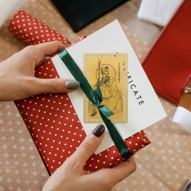 4 PCS TAI Sui Gold Card Amulet for Success Auspicious Luck Cards $17.14 ...