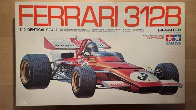 TAMIYA 1/12 FERRARI 312B BIG SCALE SERIES Model Car NO.7 KIT BS1207 OVP ...