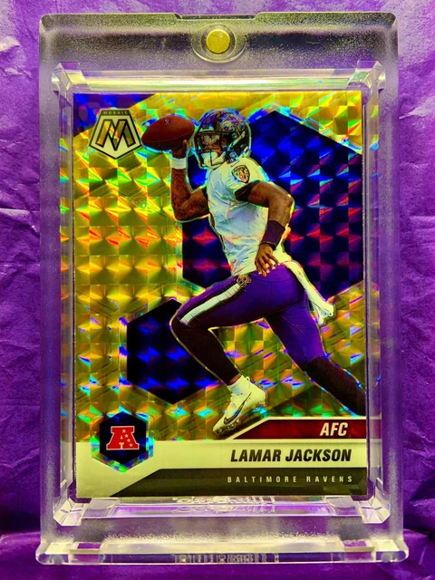 LAMAR JACKSON 🏈 RARE 🔥REFRACTOR CARD🔥RAVENS🔥MVP🔥SSP🔥INVESTMENT🔥YeLLOW ...
