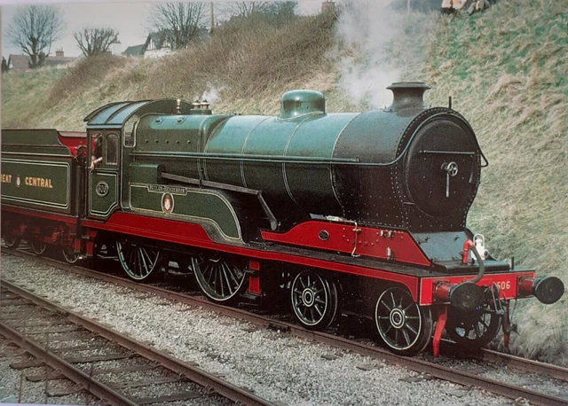 POSTCARD GREAT CENTRAL Railway Steam Locomotive 4-4-0 No 506 Butler ...