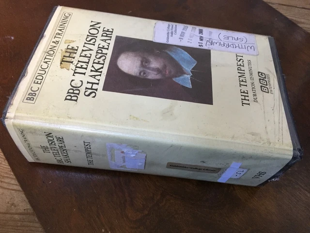 BBC TELEVISION TEMPEST Shakespeare VHS Video Box Set Ex-Library £0.99 ...