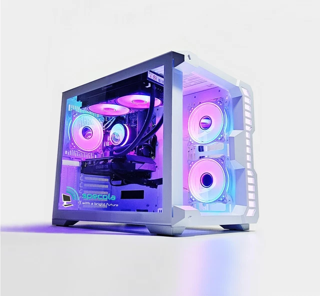 CUBE GAMING PC - i5 8500 CPU - 16GB RAM - 500GB SSD - Win11/WIFI - RTX ...