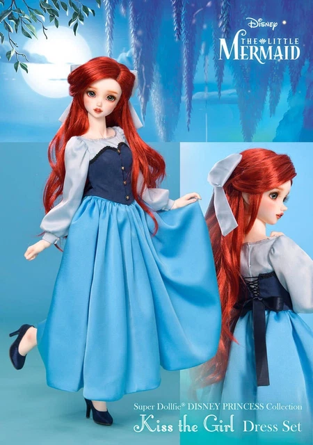 VOLKS DOLLFIE DISNEY Princess Ariel Little Mermaid Kiss the Girl Dress ...